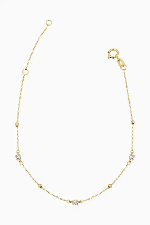 ORADINA 14k Seeing Sparks Bracelet - Yellow Gold