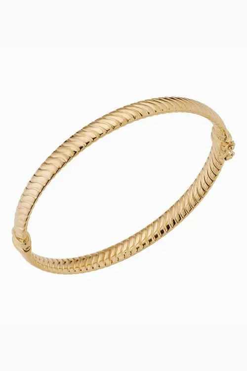 ORADINA 14k Cobra Bangle - Yellow Gold