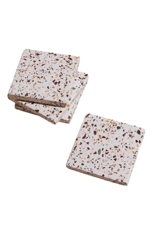 MESO GOODS Centro Coastersset Of 4 - Terrazzo