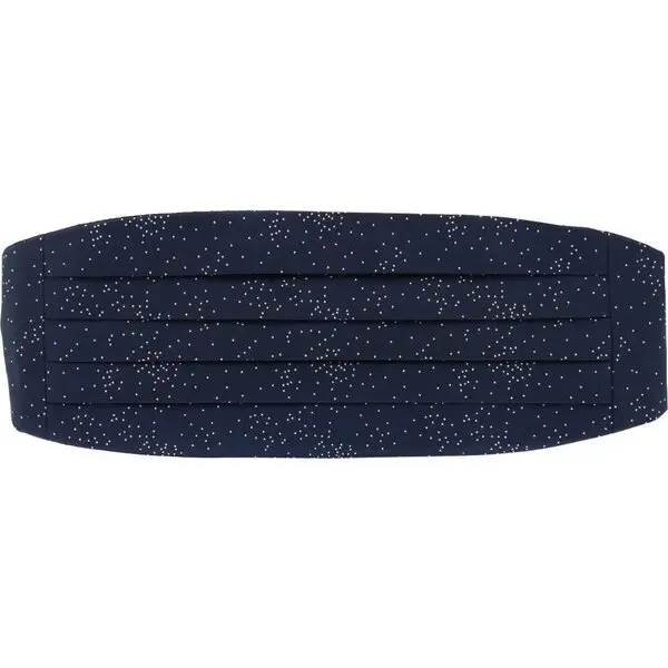 Trafalgar Mystere Metallic Cummerbund - Navy