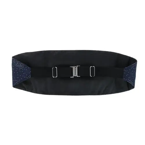 Trafalgar Mystere Metallic Cummerbund - Navy