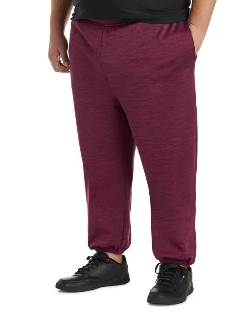 REEBOK Performance Fleece Joggers - Black Cherry Heather