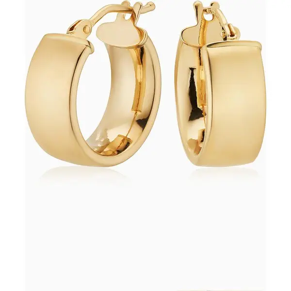 ORADINA 14k Hoop Earrings - Yellow Gold
