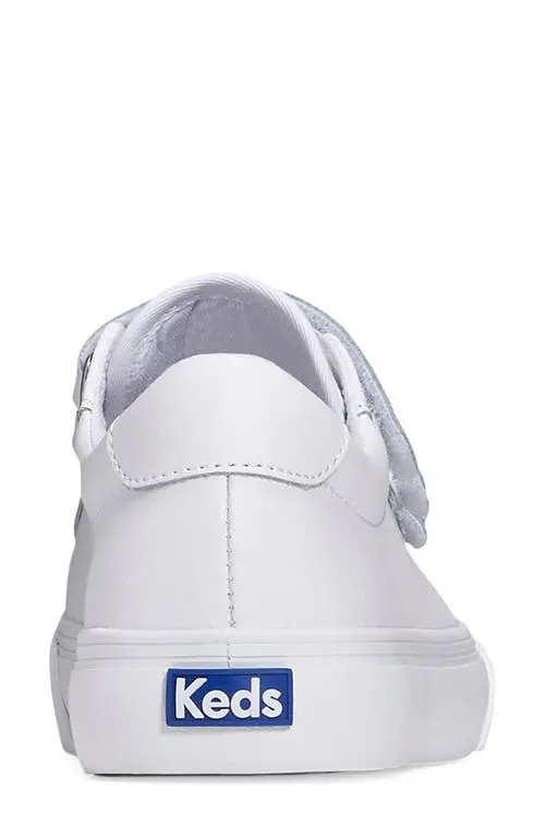 KEDS® Jump Kick Leather Sneaker - White Leathe