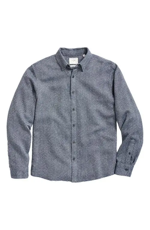 Billy Reid Wilson Zigzag Jacquard Button-up Shirt