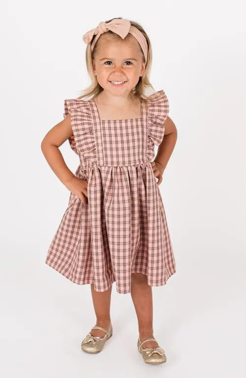 POPATU Checked Ruffle Dress
