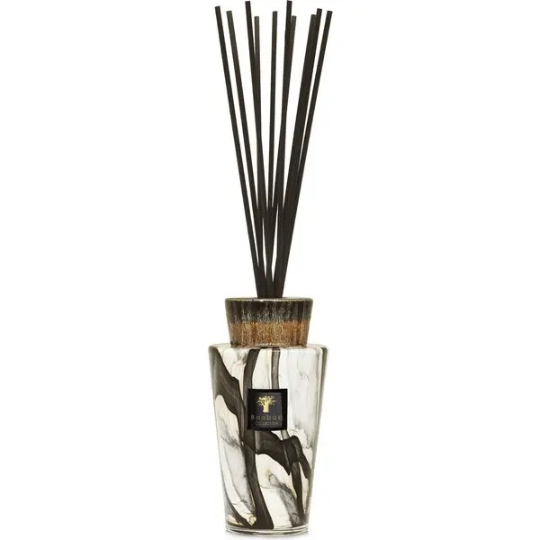 BAOBAB COLLECTION Totem Stones Marble Medium Luxury Fragrance Diffuser - Black/beige/white