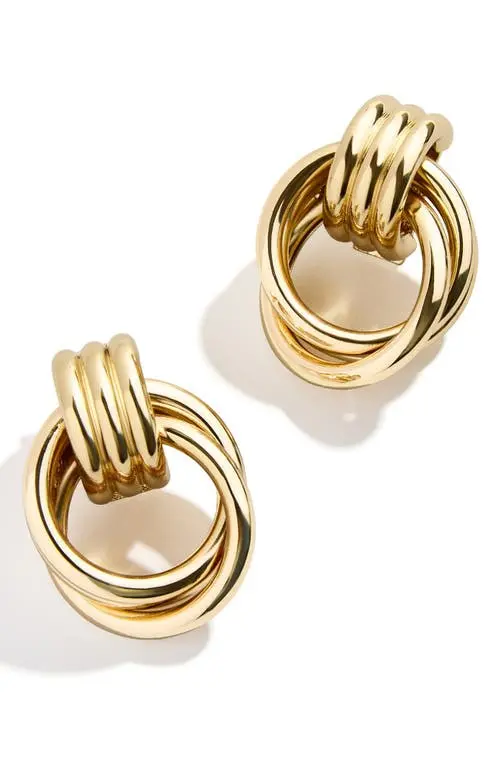 Baublebar Interlocking Hoop Drop Earrings