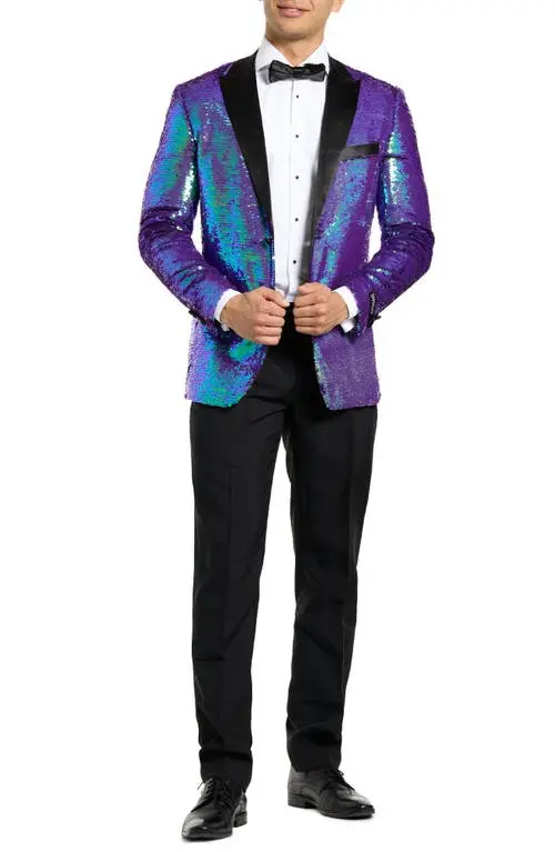 Opposuits Sapphire Sequin Two-piece Tuxedo & Tie - Blue