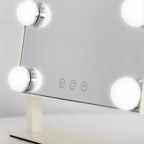 ZADRO Small Vertical Hollywood Makeup Mirror With Lights - Neutral