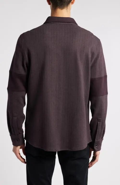 Robert Barakett White Stone Knit Overshirt - Port