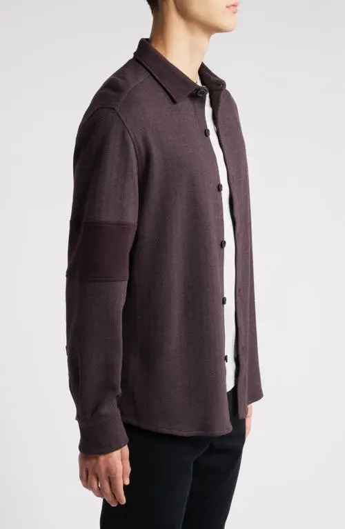 Robert Barakett White Stone Knit Overshirt - Port