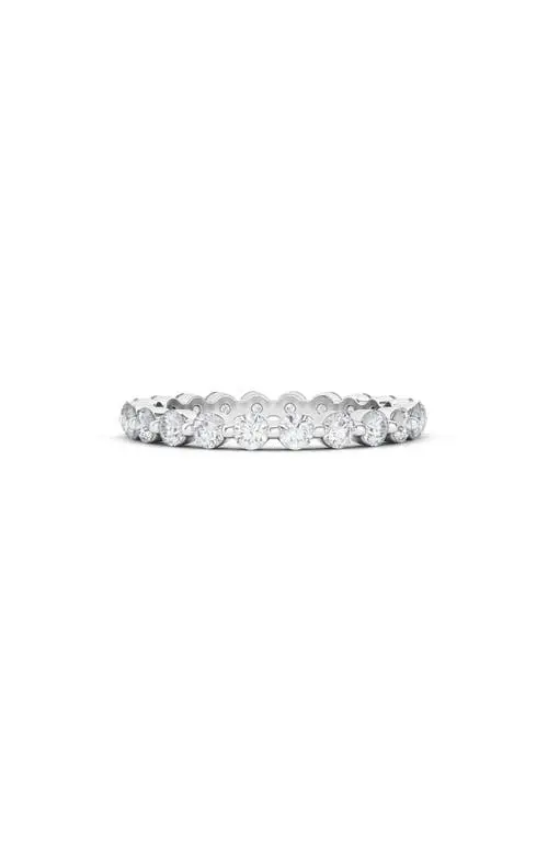 HAUTECARAT Lab Grown Diamond Eternity Band Ring - White Gold