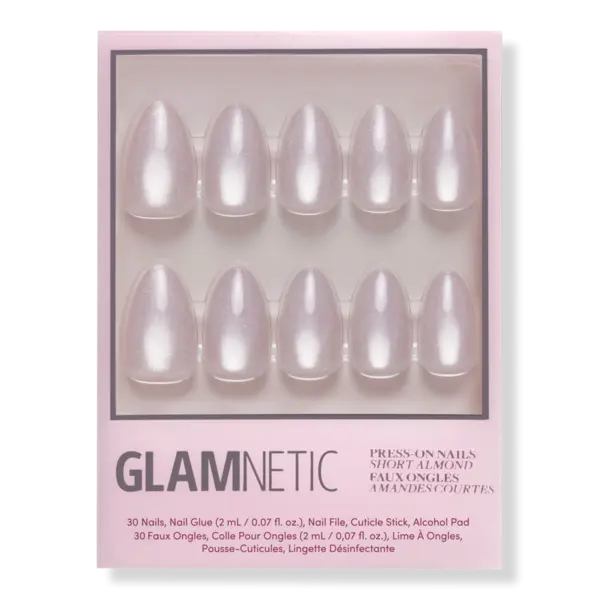 GLAMNETIC Selenite Press-on Nails - One-color