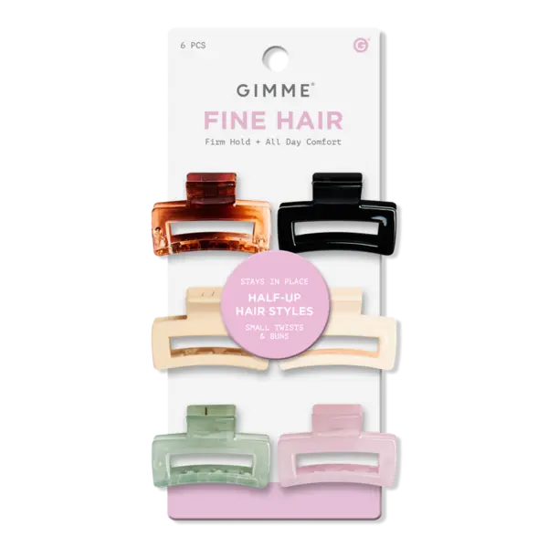 GIMME BEAUTY Small Rectangle Claw Clips - One-color