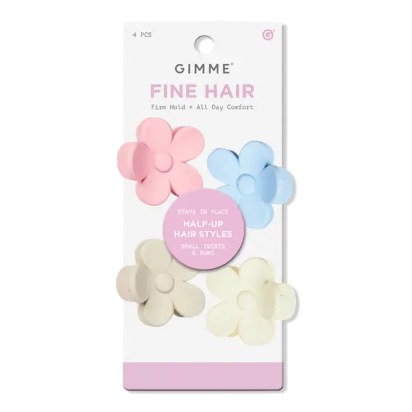 GIMME BEAUTY Fine Hair Small Flower Claw Clip - One-color