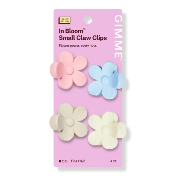 GIMME BEAUTY Fine Hair Small Flower Claw Clip - One-color
