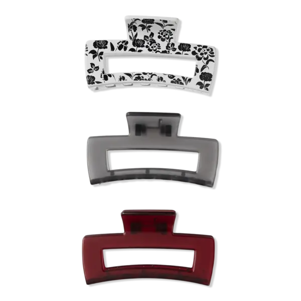 SCUNCI Primp Claw Clips 3-pack - One-color