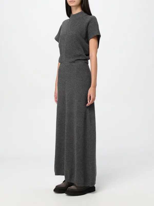 Brunello Cucinelli Ribbed Maxi Dress - Lead