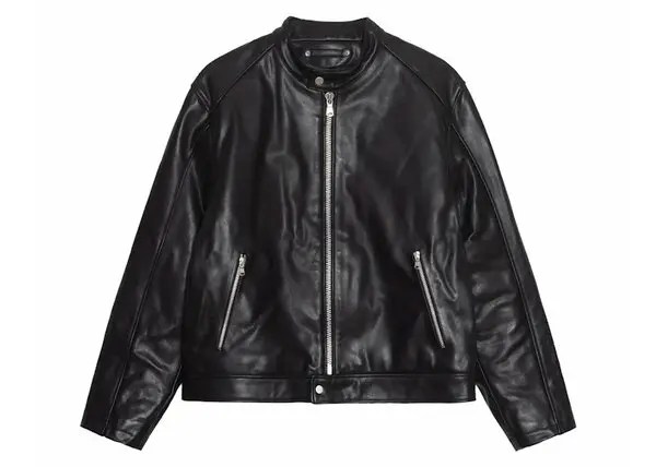 StÜssy Leather Cafe Racer Jacket