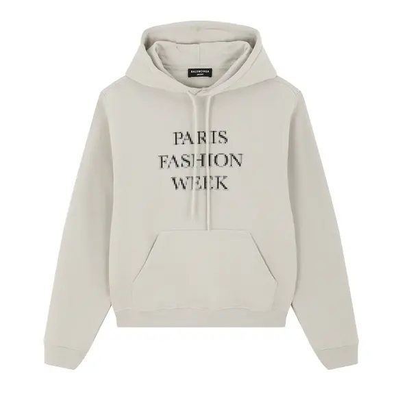Balenciaga Fashion Week Cropped Hoodie - Grey