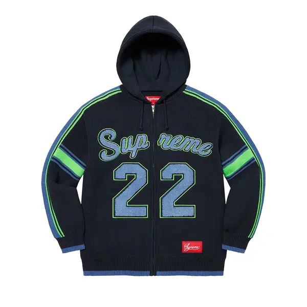 Supreme Sport Zip Up Hooded Sweater - Blue | Editorialist