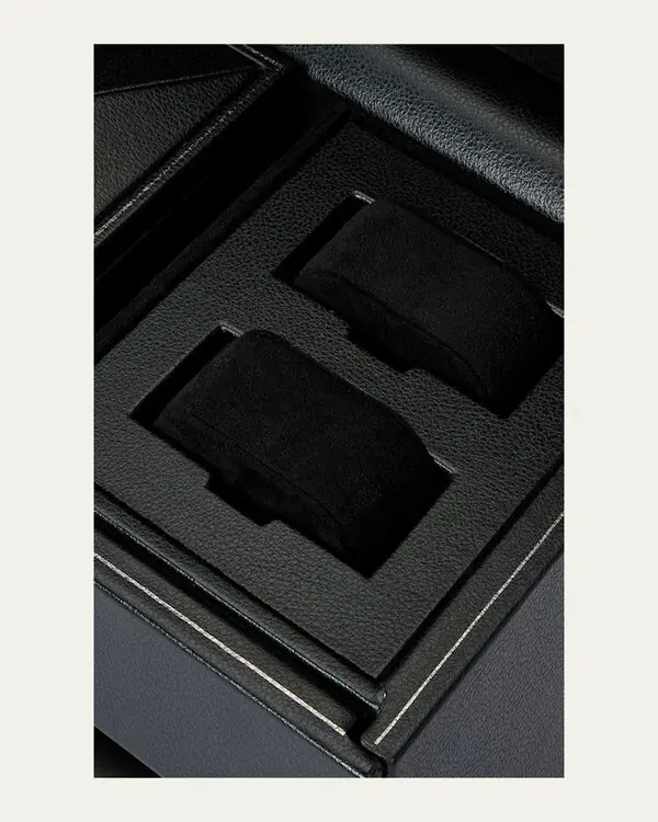 Wolf British Racing Triple Watch Winder With Storage