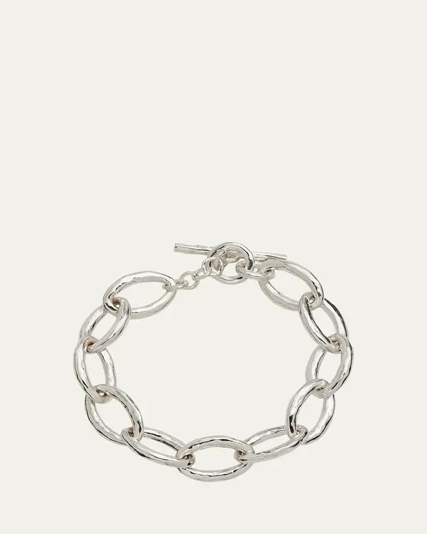 Ippolita Sterling Mini Hammered Bastille Link Bracelet - Silver