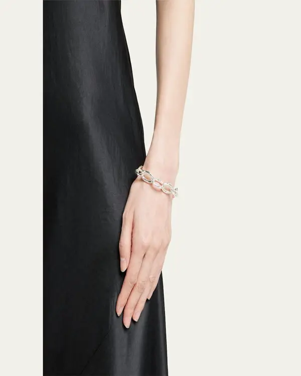 Ippolita Sterling Mini Hammered Bastille Link Bracelet