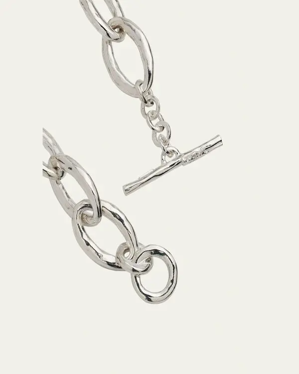 Ippolita Sterling Mini Hammered Bastille Link Bracelet