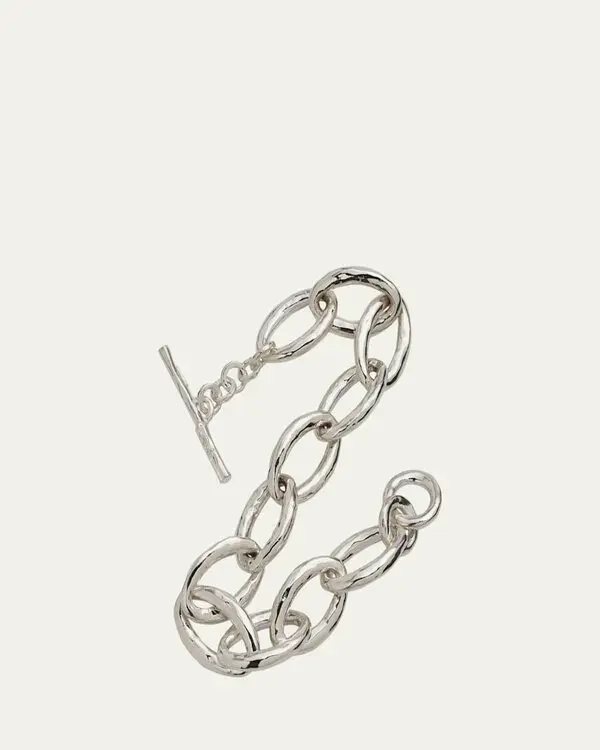 Ippolita Sterling Mini Hammered Bastille Link Bracelet