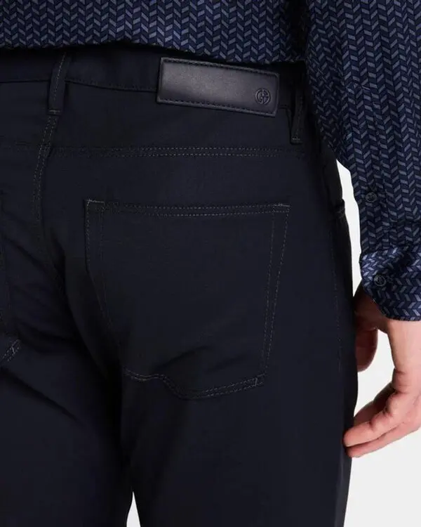 Giorgio Armani Wool 5-pocket Pants - Black