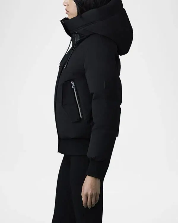 Mackage Nefi Nordic Tech Down Bomber Jacket - Black