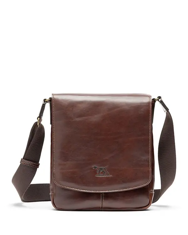 Rodd & Gunn Cambridge Leather Mini Messenger Bag - Dark Brown