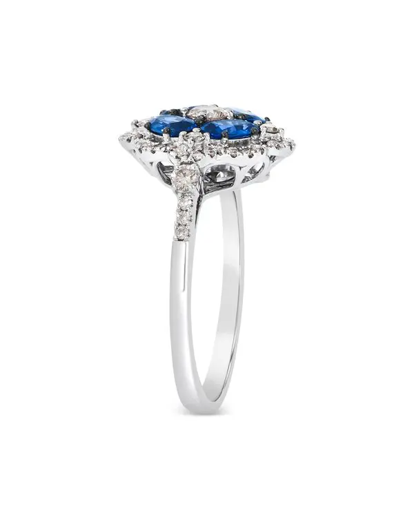Bloomingdale'S Sapphire And Diamond Ring In 14k White Gold