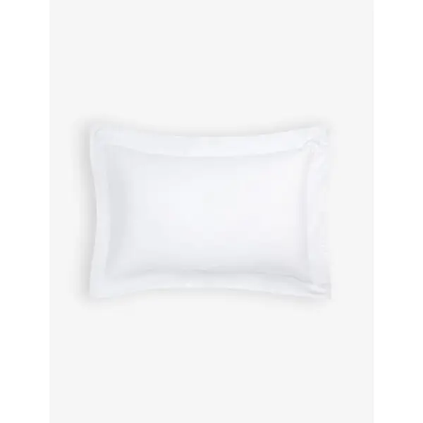 THE WHITE COMPANY Somerton Cotton Oxford Pillowcase 50cm X 75cm - White