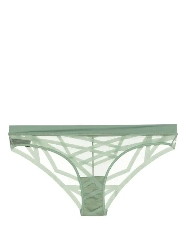 Marlies Dekkers The Illusionist Mesh Briefs - Green