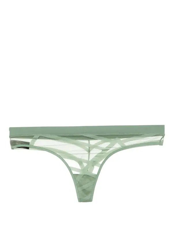 Marlies Dekkers The Illusionist Mesh Thong - Green