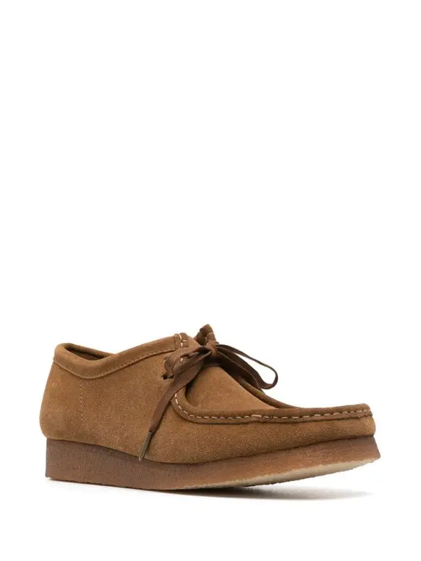 Clarks Wallabee Derby Shoes - Brown