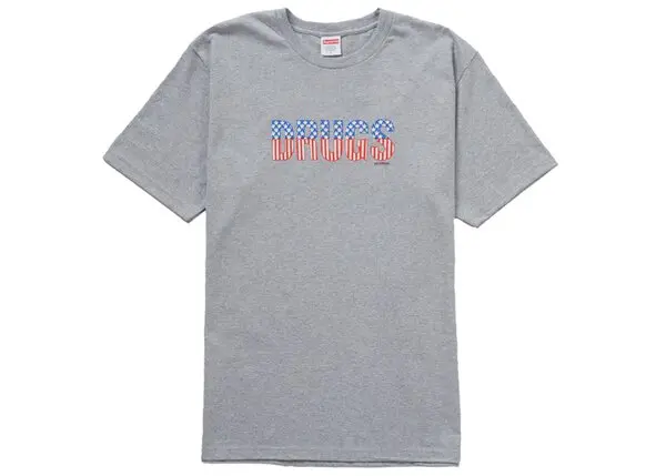 Supreme Drugs Tee Shirt - Heather Grey