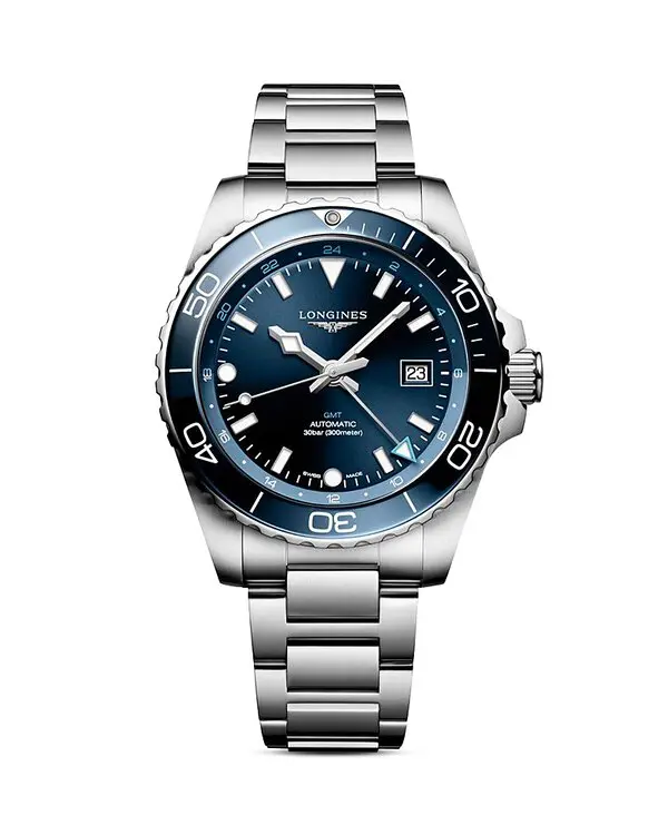 LONGINES Hydroconquest Gmt Watch - Blue/silver