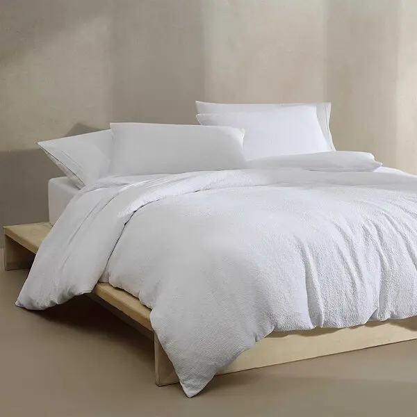 Calvin Klein Seersucker 3 Piece Comforter Set - White