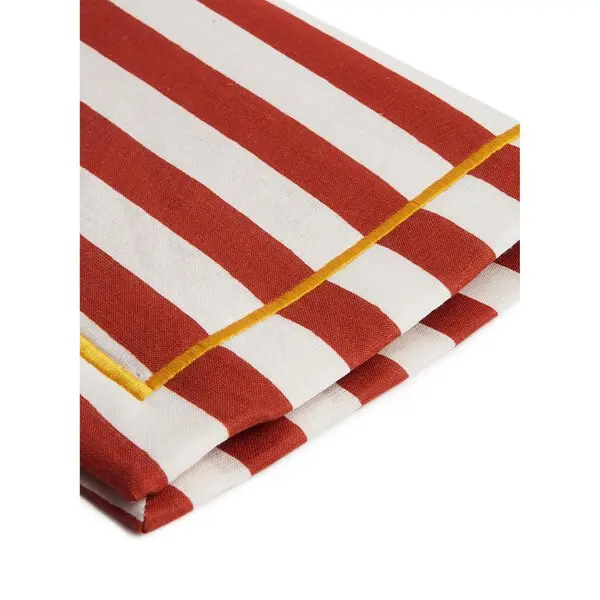 La DoubleJ Riviera Linen Placemats, Set Of 2 - Mattone