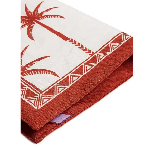 La DoubleJ Date Palms Linen Placemats, Set Of 2