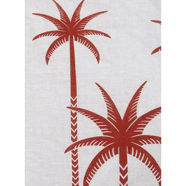 La DoubleJ Date Palms Linen Placemats, Set Of 2