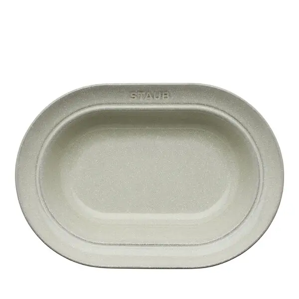 STAUB 10 Oval Serving Dish, White Truffle - No Color