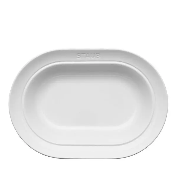 STAUB 10 Oval Serving Dish, White