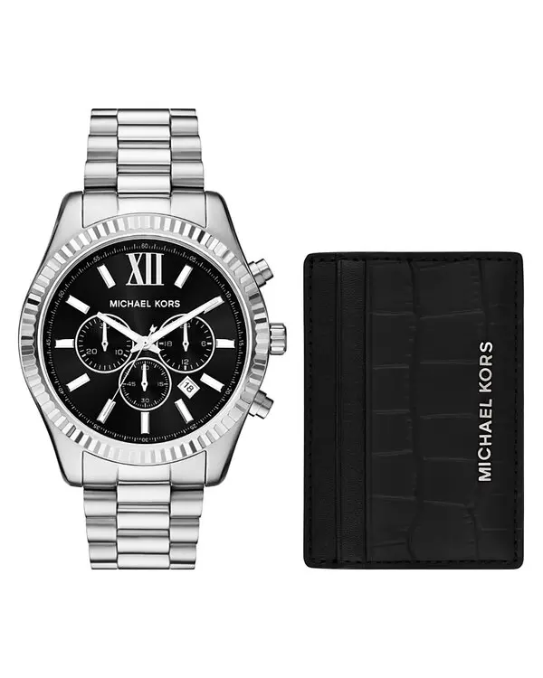 Michael Kors Lexington Chronograph - Black/silver