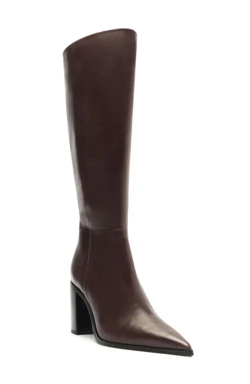 Schutz Mikki Knee High Boots - Brown