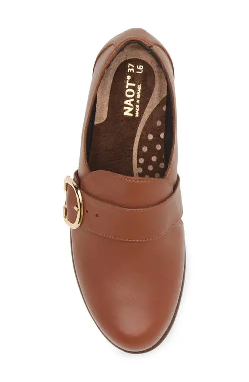 Naot Viscol Strap Loafer - Caramel Leather